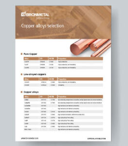 Technical data sheet downloads - Bronmetal | Solutions in non-ferrous ...